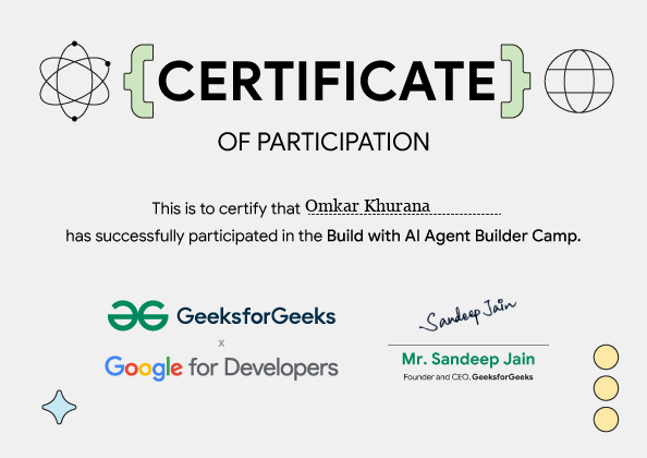 Omkar Khurana - CODEXINTERN | LinkedIn