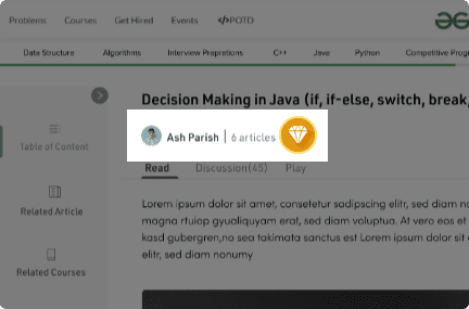 Author Badges Rulebook - GeeksforGeeks