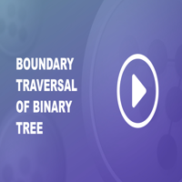 Boundary Traversal of binary tree - GeeksforGeeks | Videos