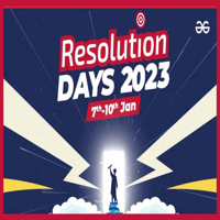 Make a Resolution with GeeksforGeeks | 7th - 10th Jan - GeeksforGeeks ...