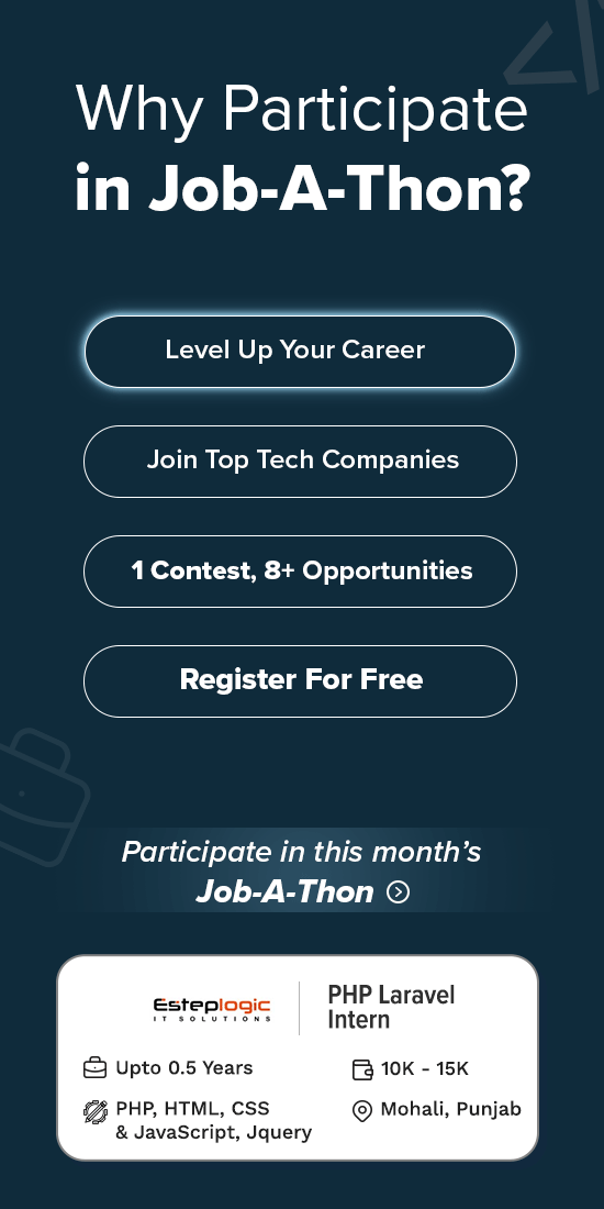 Job-A-Thon-19_Mailer_Esteplogic | GeeksforGeeks