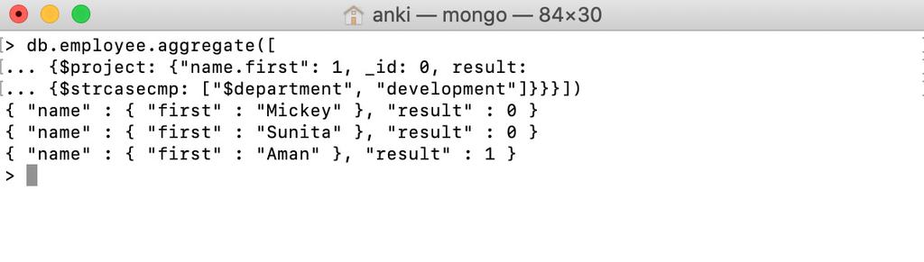 MongoDB $strcasecmp Operator - GeeksforGeeks