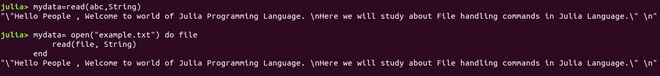 Working with Text Files in Julia - GeeksforGeeks