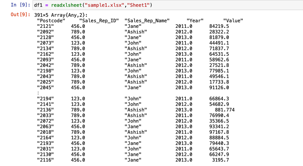 Importing data from Files in Julia - GeeksforGeeks