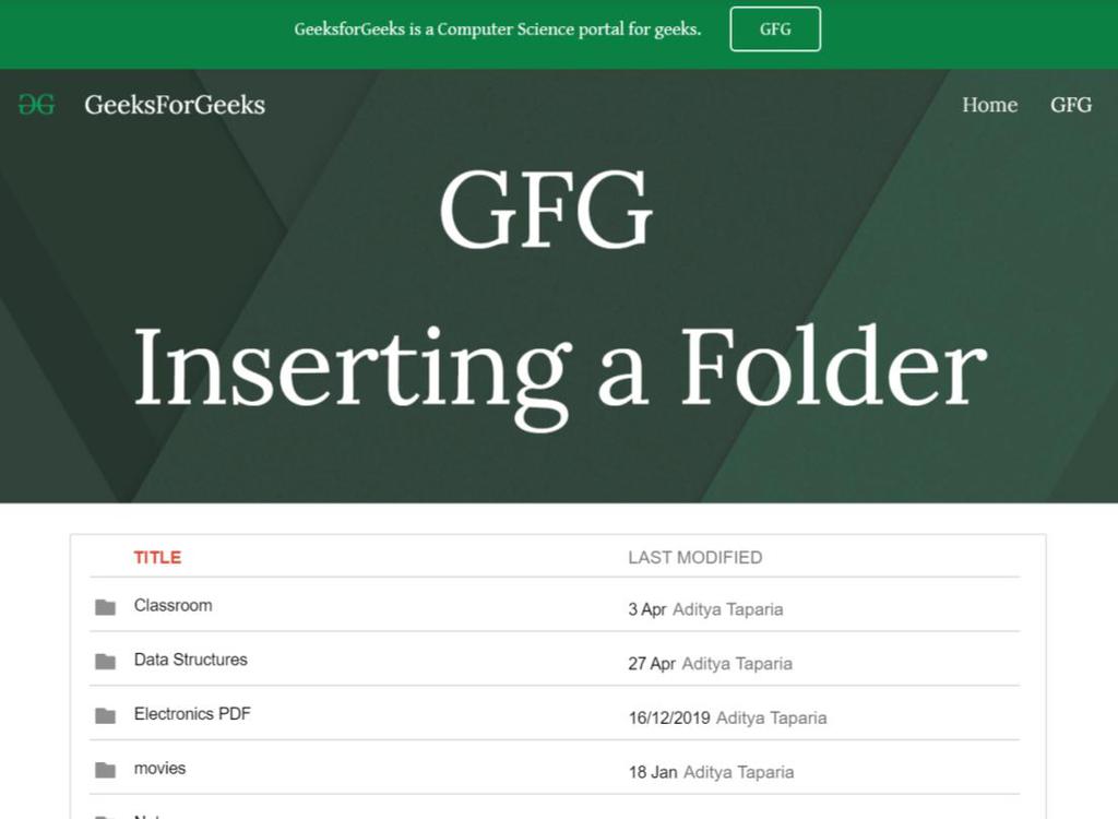 How to insert a whole folder in New Google Sites? - GeeksforGeeks