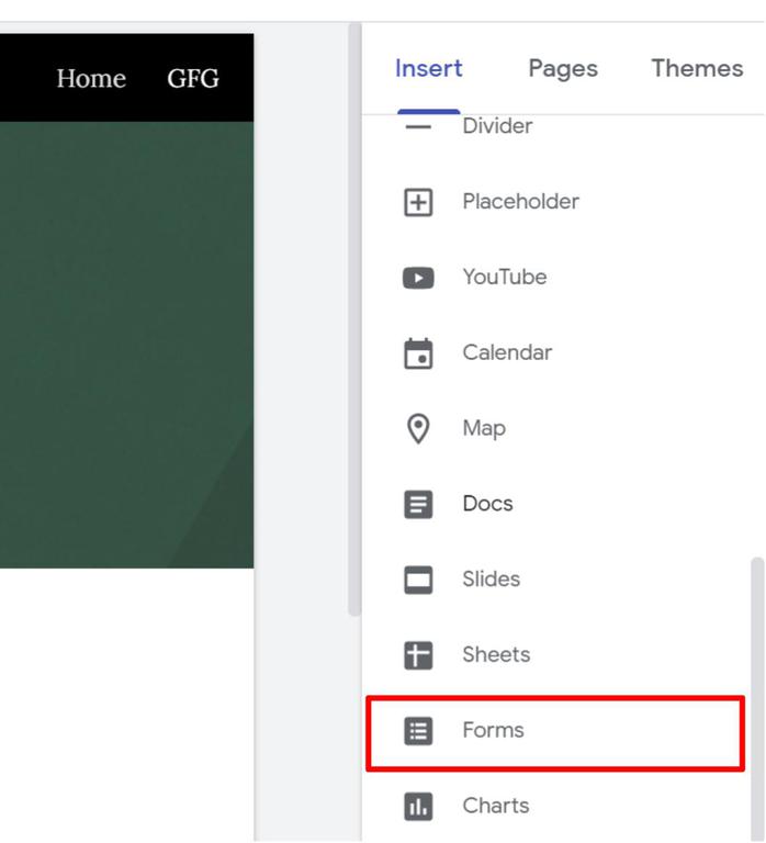 How to Embed Google Forms in New Google Sites? - GeeksforGeeks