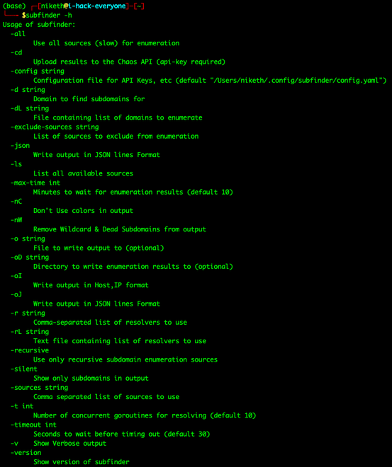 subfinder Tool in Linux - GeeksforGeeks
