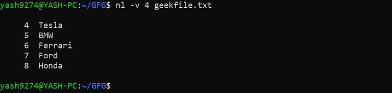 nl command in Linux with Examples - GeeksforGeeks