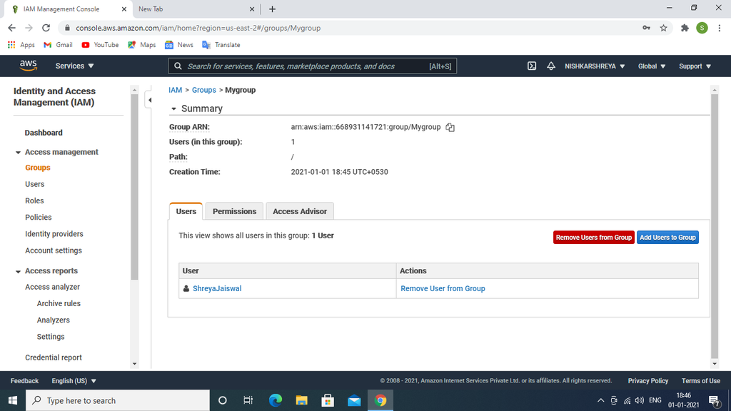 Amazon Web Services - Identities - GeeksforGeeks