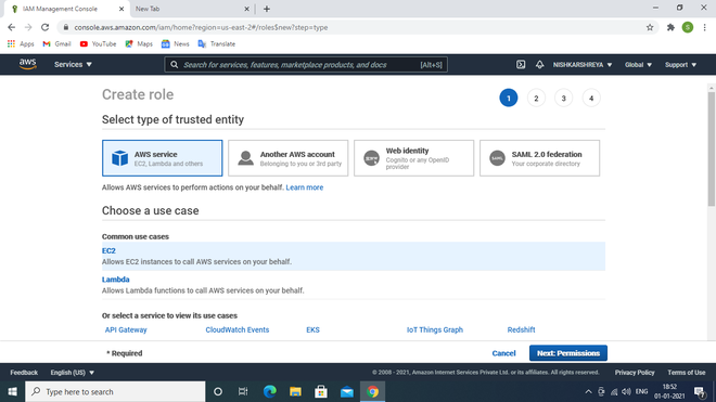Amazon Web Services - Identities - GeeksforGeeks