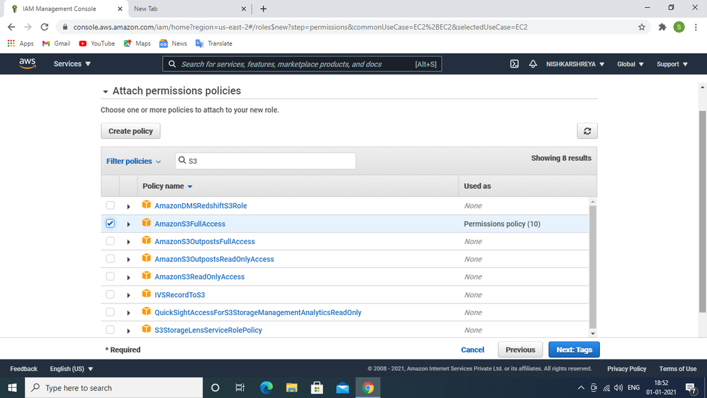 Amazon Web Services - Identities - GeeksforGeeks