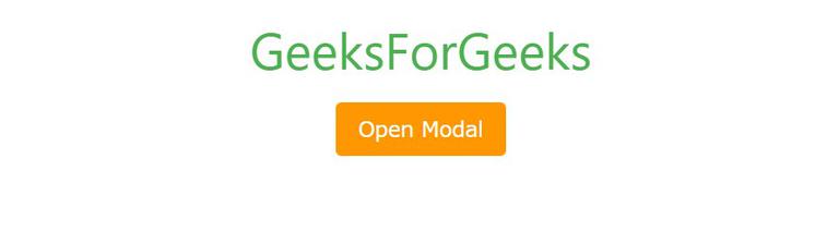 W3.CSS Model - GeeksforGeeks