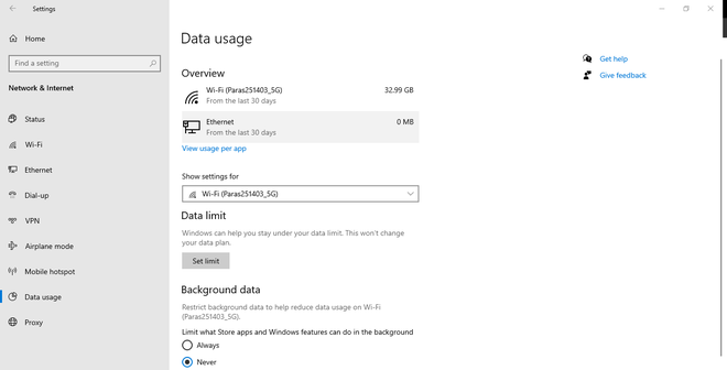 How to Limit Data Consumption on Windows OS? - GeeksforGeeks