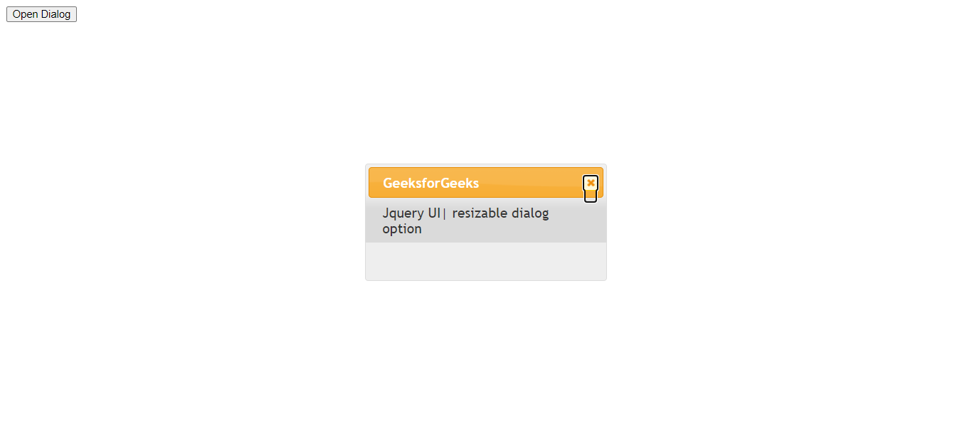 Option Zur Gr en nderung Des JQuery UI Dialogs Acervo Lima