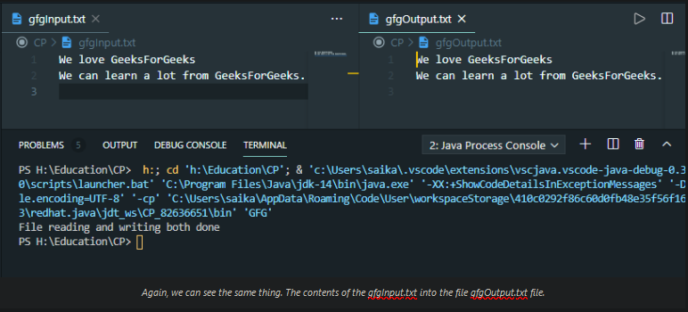 Java Program to Read Content From One File and Write it into Another ...
