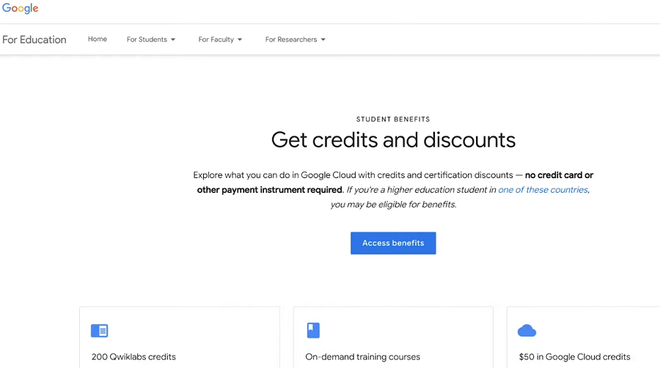 Google Cloud Platform - Get Free Cloud Credits for Students - GeeksforGeeks