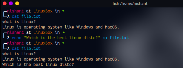 Comment Ajouter Du Texte La Fin Du Fichier Sous Linux StackLima