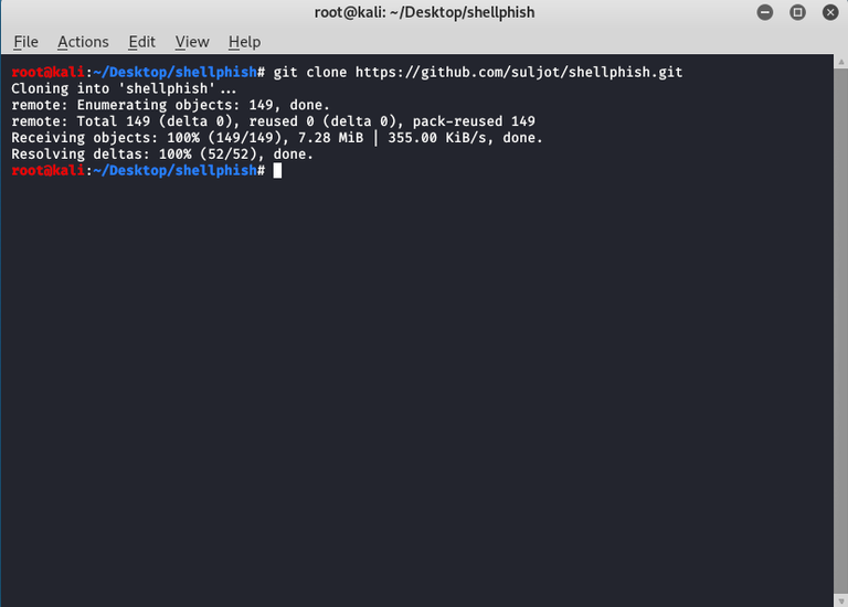 Shellphish Tool in Kali Linux - GeeksforGeeks