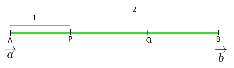 Section Formula - Vector Algebra - GeeksforGeeks
