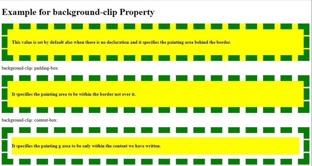 How to define the painting area of the background in CSS? - GeeksforGeeks