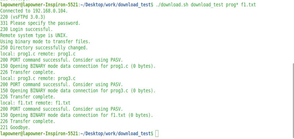 Shell Script to Download Files From a Source Directory on a Remote FTP ...