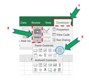 Radio Button in Excel - GeeksforGeeks