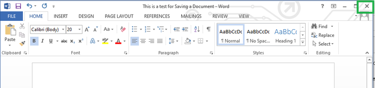 How to Close a Document in MS Word - GeeksforGeeks