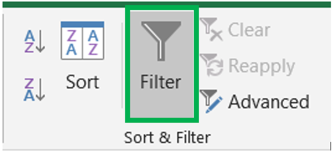 Add Filters in MS Excel - GeeksforGeeks