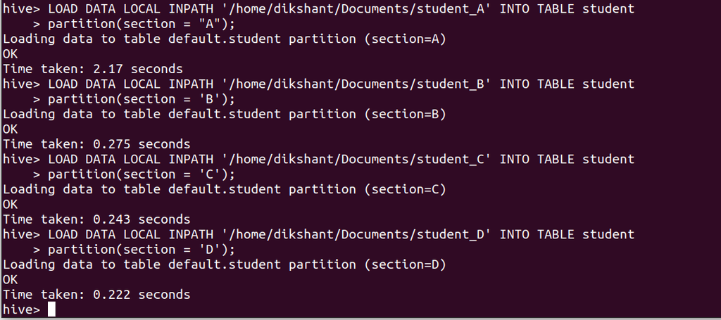 Apache Hive - Static Partitioning With Examples - GeeksforGeeks