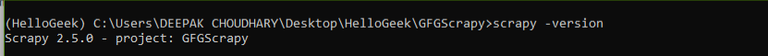 Scrapy - Command Line Tools - GeeksforGeeks