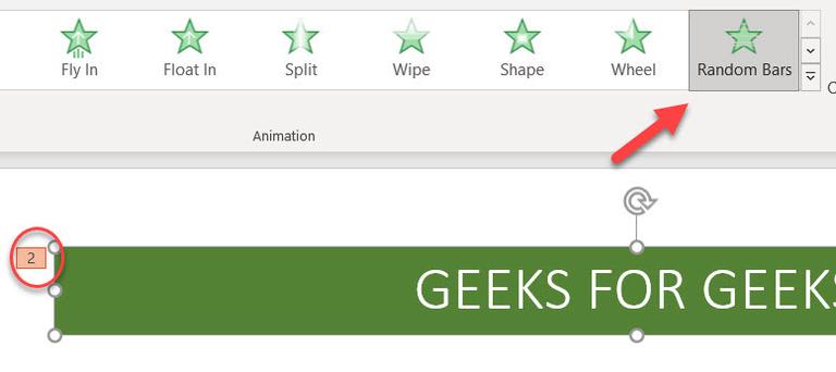 Animating Objects in MS PowerPoint - GeeksforGeeks