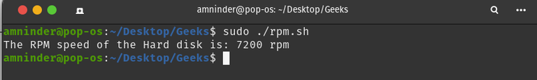 Shell Script to Check Hard Disk Revolutions Per Minute (RPM) Speed ...