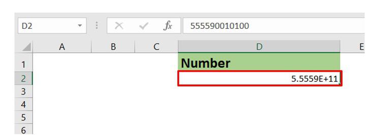 How to Enter Large Numbers/Credit Card Numbers into Microsoft Excel ...