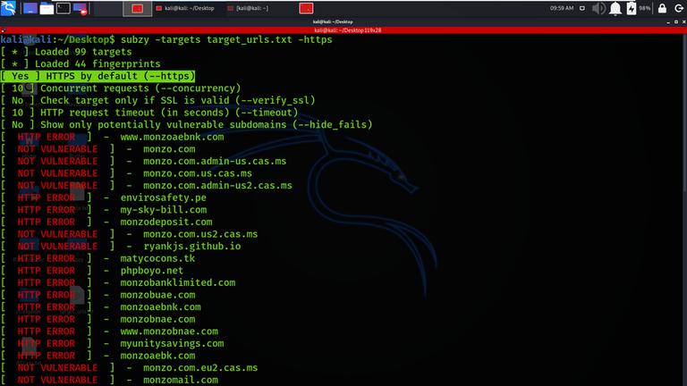 Subzy - Subdomain takeover Vulnerability Checker Tool - GeeksforGeeks
