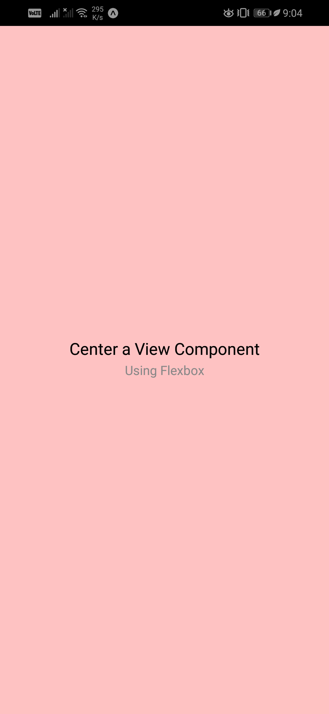 How to center a View component on screen ? - GeeksforGeeks