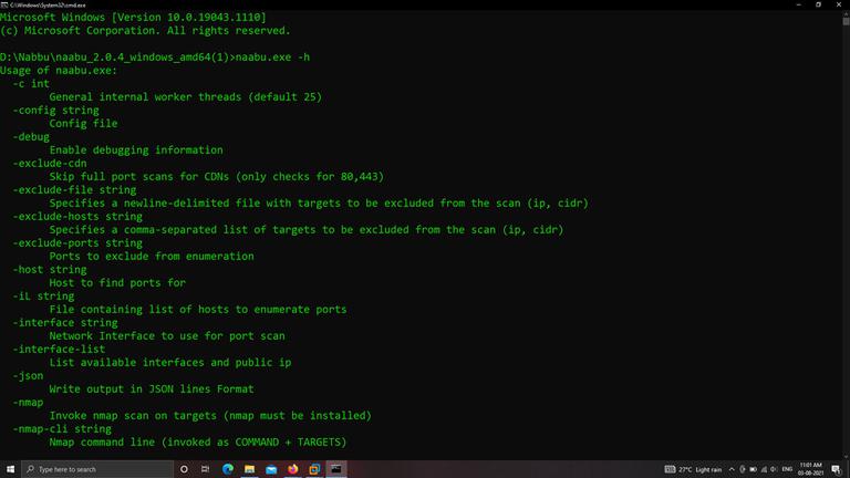 How to install and use Naabu in Windows - GeeksforGeeks