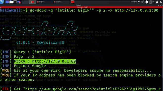 Go Dork – The Fastest Dork Scanner - GeeksforGeeks