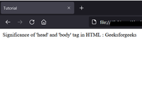 Explain the significance of and tag in HTML - GeeksforGeeks