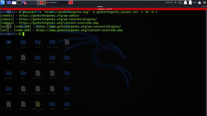 GoSpider - Fast web spider written in Go - GeeksforGeeks