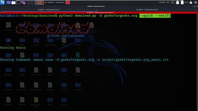 Domained - Multi Tool Subdomain Enumeration Suite on Kali Linux ...