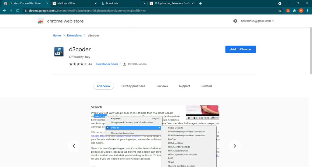 D3coder - Browser Extension to Encode or Decode - GeeksforGeeks