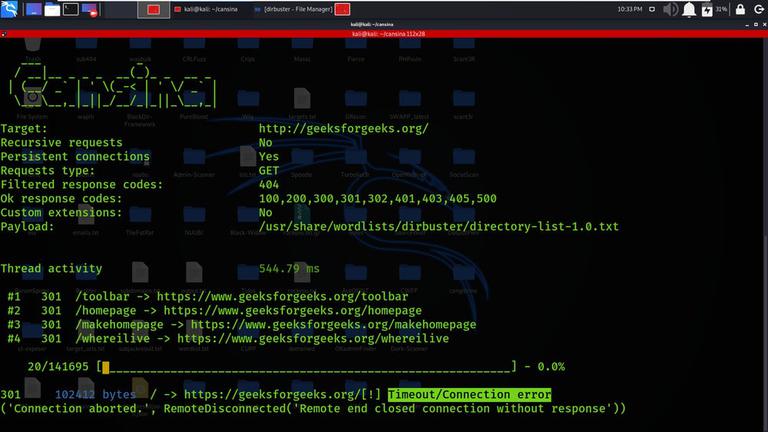 Cansina - Open Source Hidden Content Discovery Tool on Linux - GeeksforGeeks