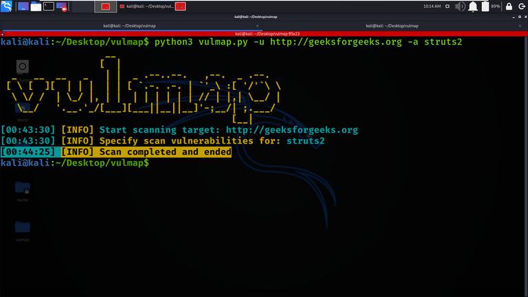Vulmap - Web Vulnerability Scanning And Verification Tools - GeeksforGeeks
