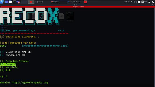 RecoX - Scripts For Web Application Reconnaissance In Kali Linux ...