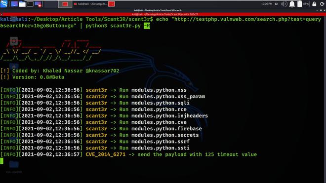Scant3R - Web Security Scanner - GeeksforGeeks