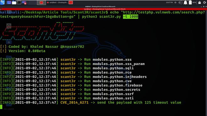 Scant3R - Web Security Scanner - GeeksforGeeks