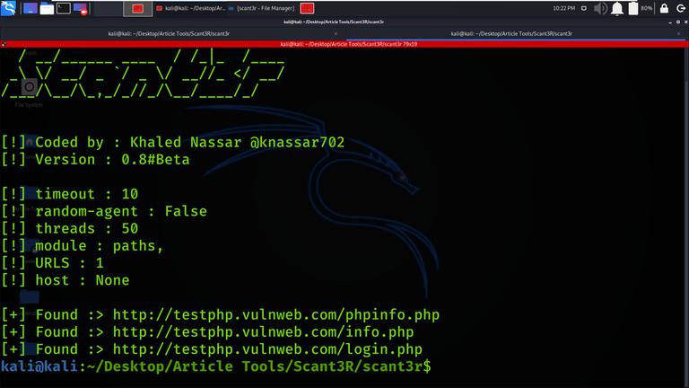 Scant3R - Web Security Scanner - GeeksforGeeks