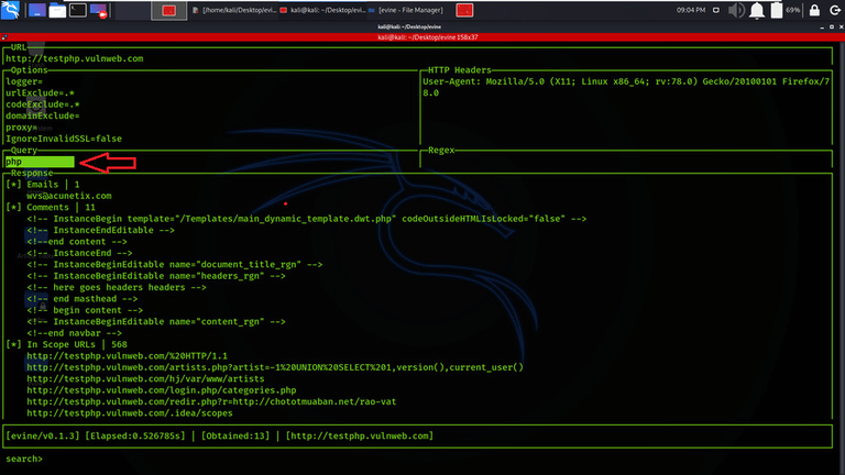 Evine - Interactive Web Crawler in Kali Linux - GeeksforGeeks