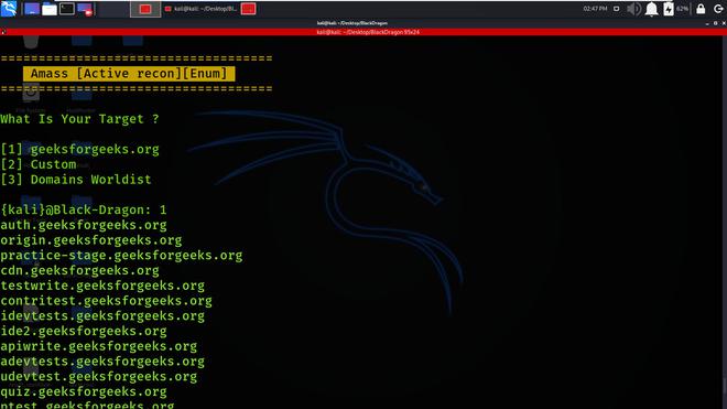 BlackDragon - Advanced Automation Tool For Web-Recon - GeeksforGeeks