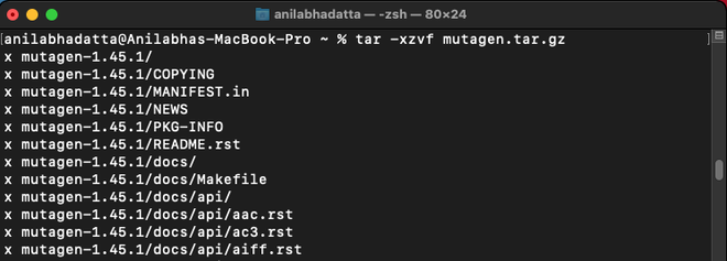How to Install Mutagen for Python in MacOS? - GeeksforGeeks